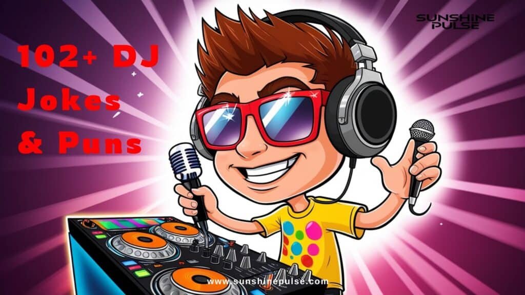 102+ DJ Jokes & Puns: This Beat Is Your Case - Sunshine Pulse